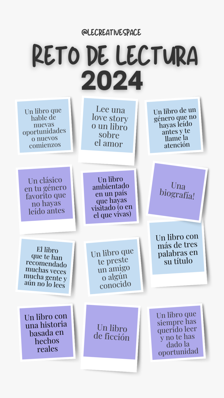 Reto de lectura – Le Creative Space - MichelleUz
